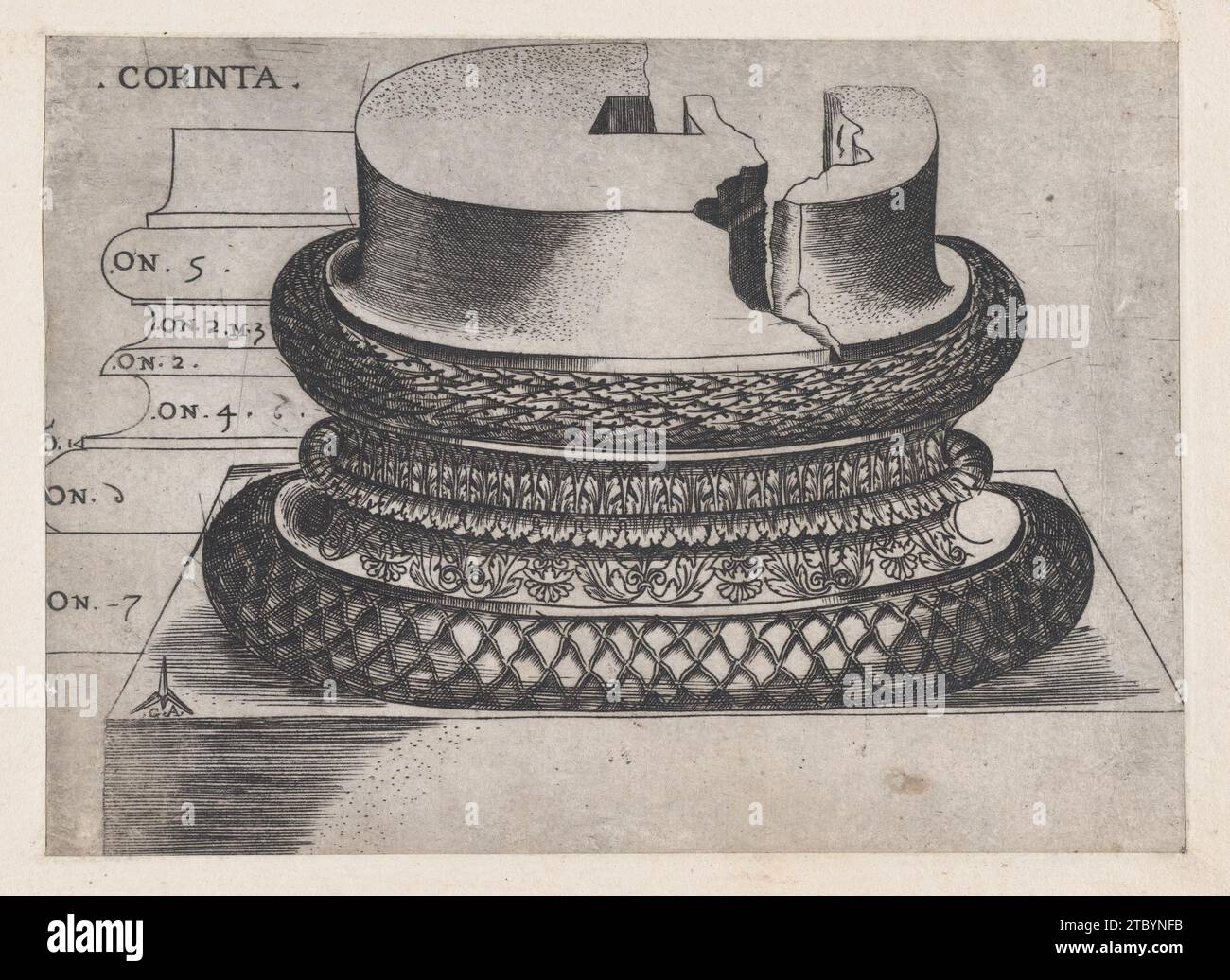 Corinthian base from the Lateran Baptistery, Rome, from "Speculum ...