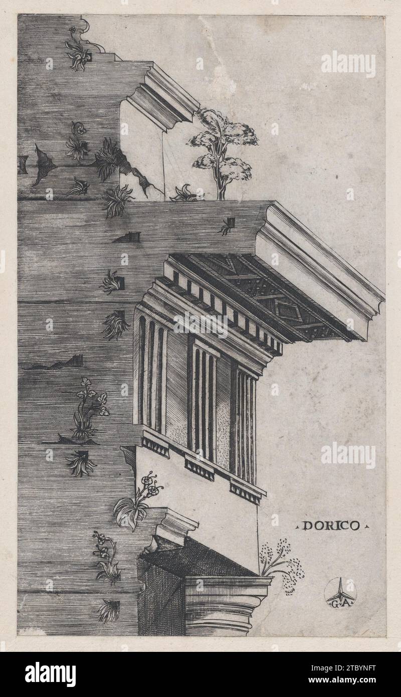 Doric order, from "Speculum Romanae Magnificentiae" 1941 by ...