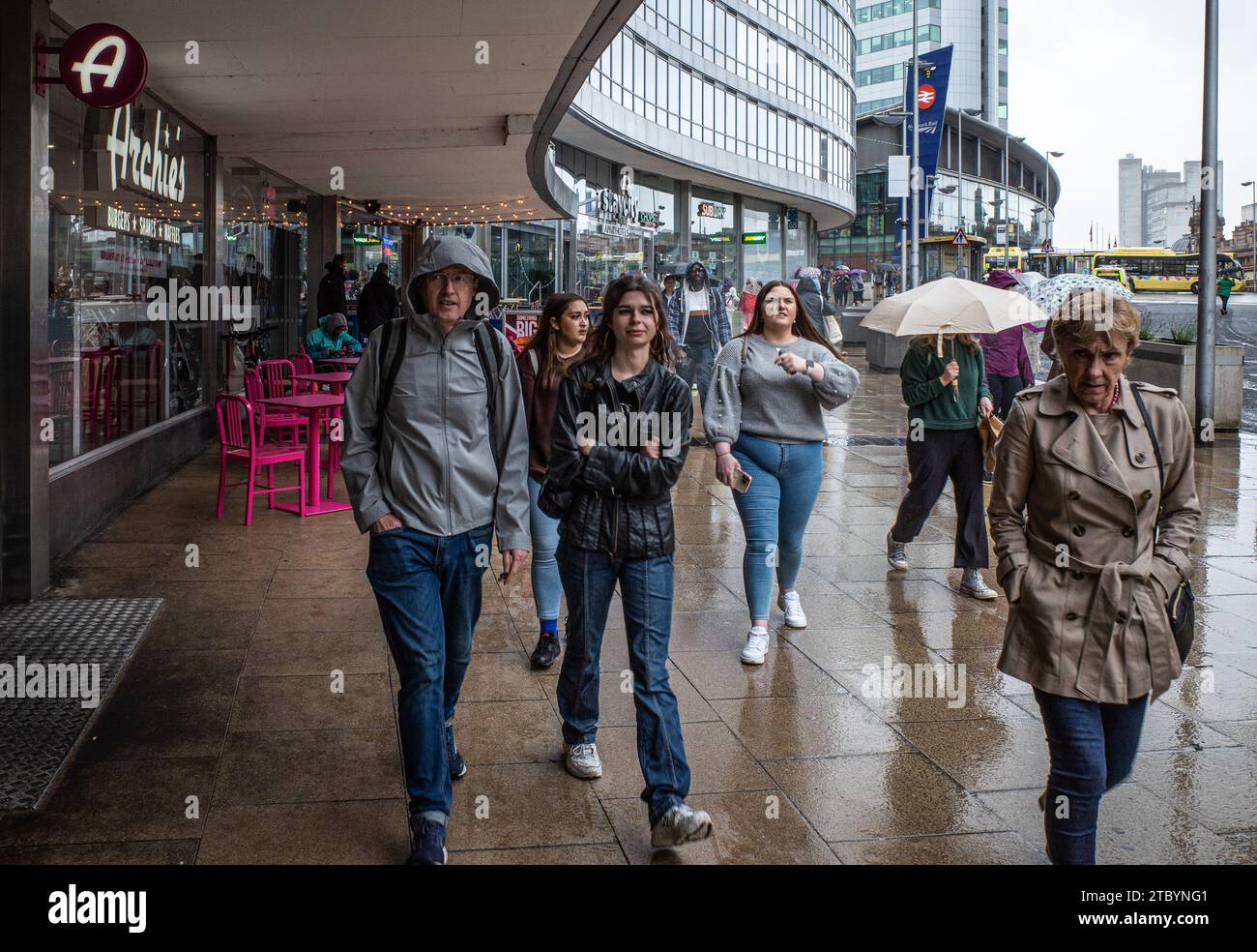 rainy day in Manchester Stock Photo - Alamy
