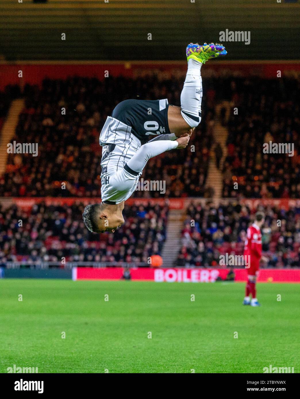 Ipswich Town's Omari Hutchinson celebrates scoring their side's second ...
