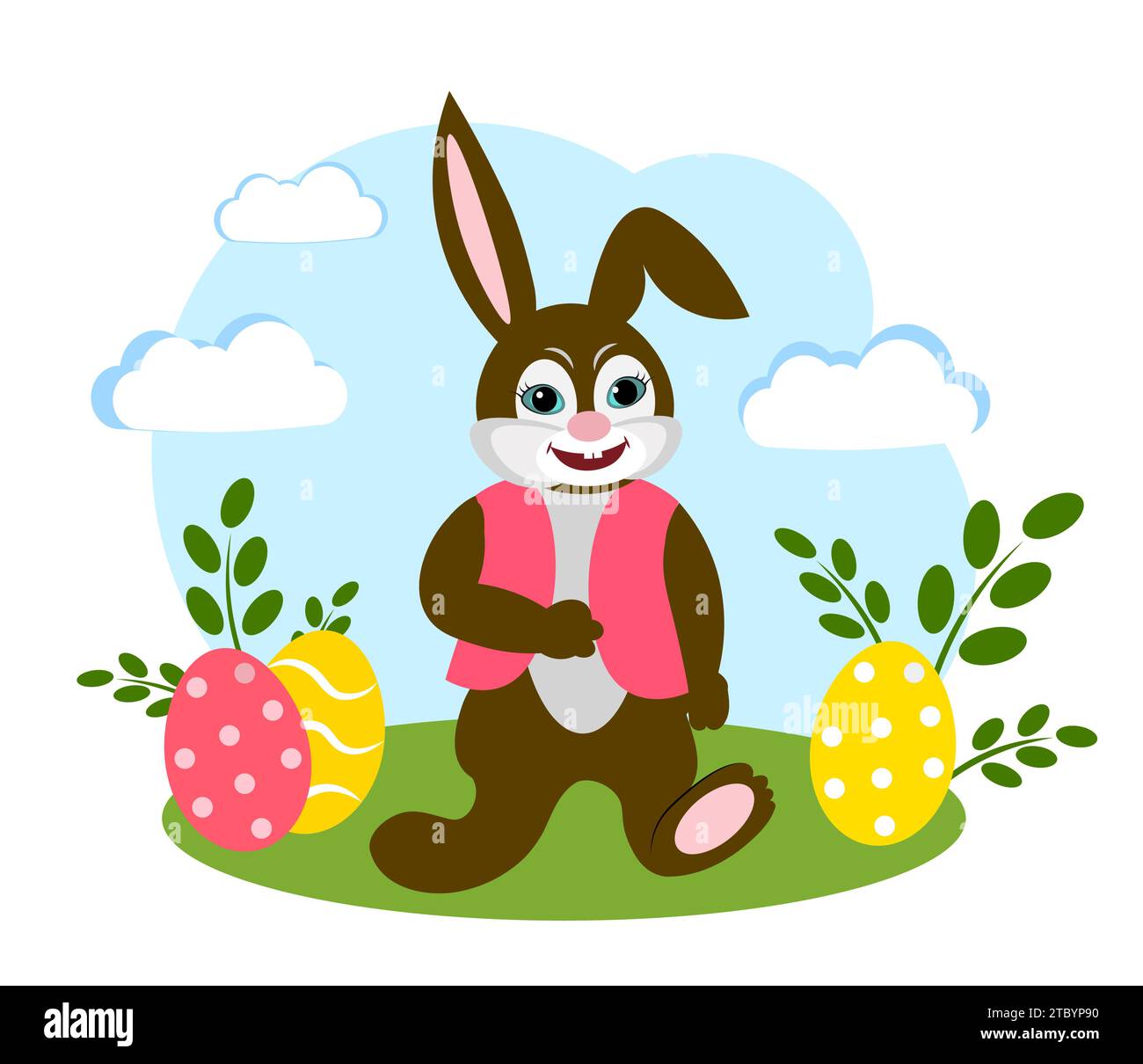 Easter Bunny. Happy Easter Stock Vector Image & Art - Alamy