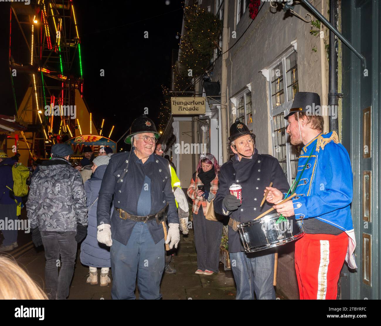 Victorian themed entertainer dressed as a toy soldier hi-res stock ...