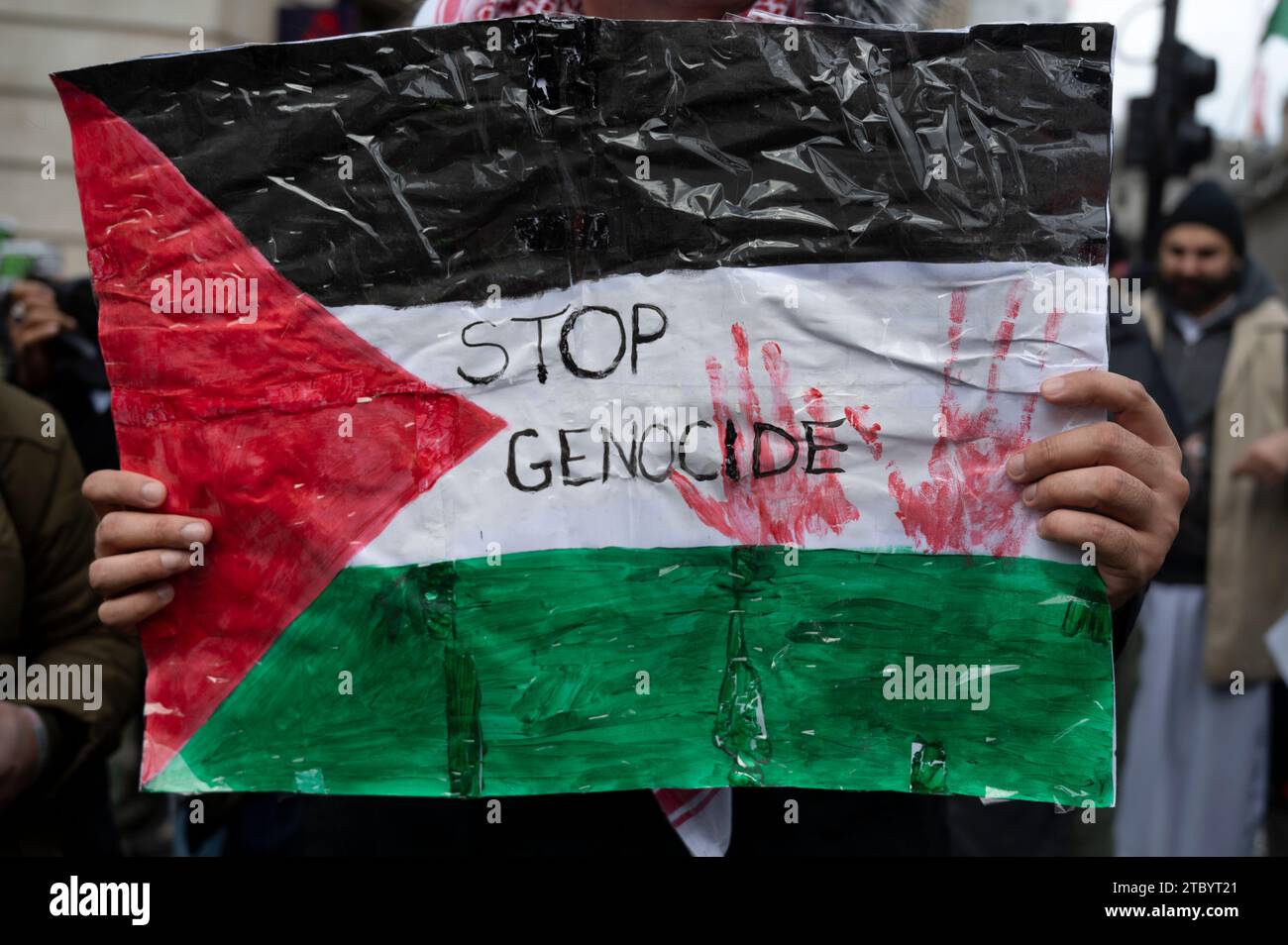 On 9th December 2023 people gather around Bank junction in the City of ...