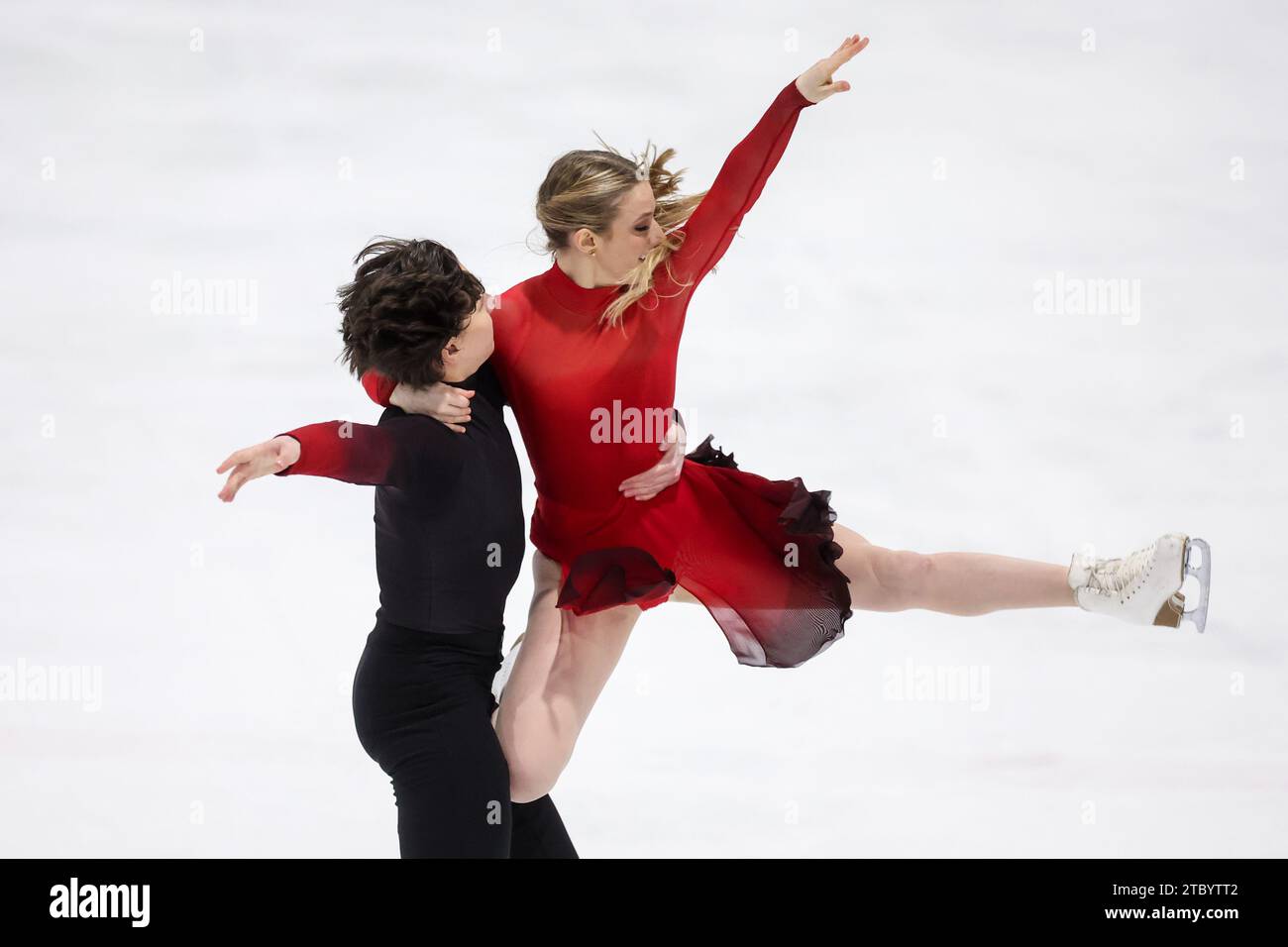 Zagreb, Croatia. 09th Dec, 2023. Emilea Zingas and Vadym Kolesnik of ...
