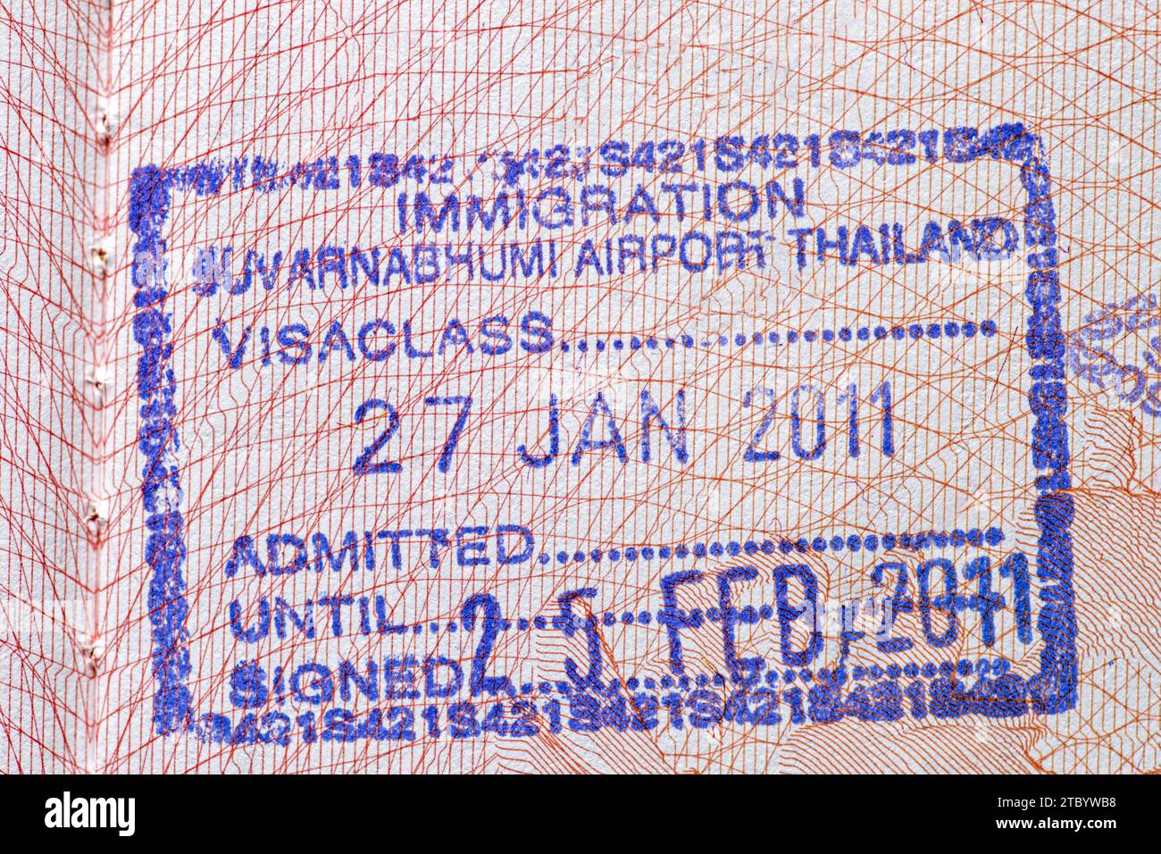 Immigration thailand stamp hi-res stock photography and images - Alamy