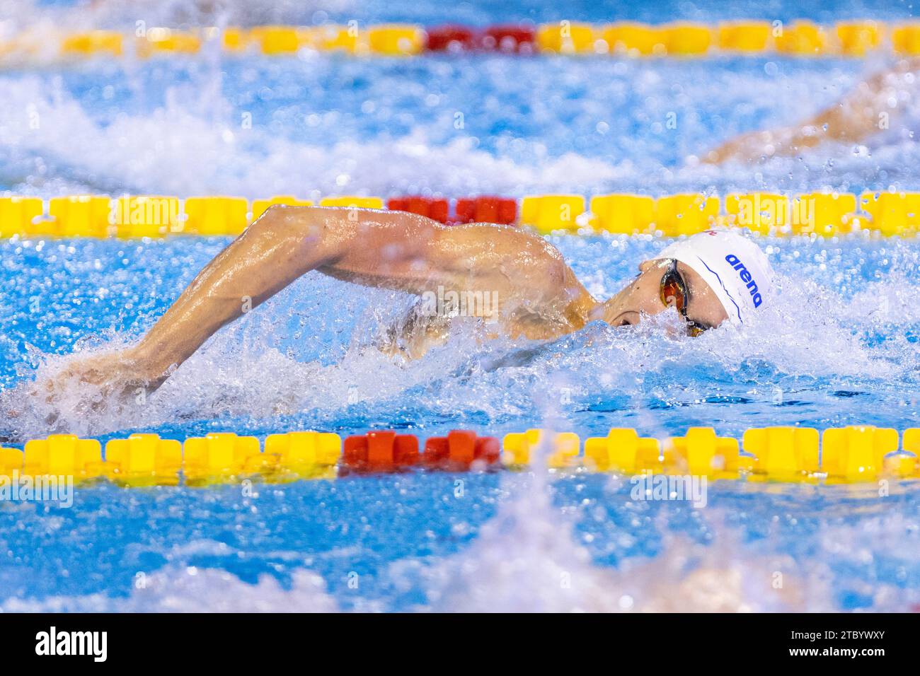 David Popovici of Romania during Men's 200m Freestyle Final at the LEN ...
