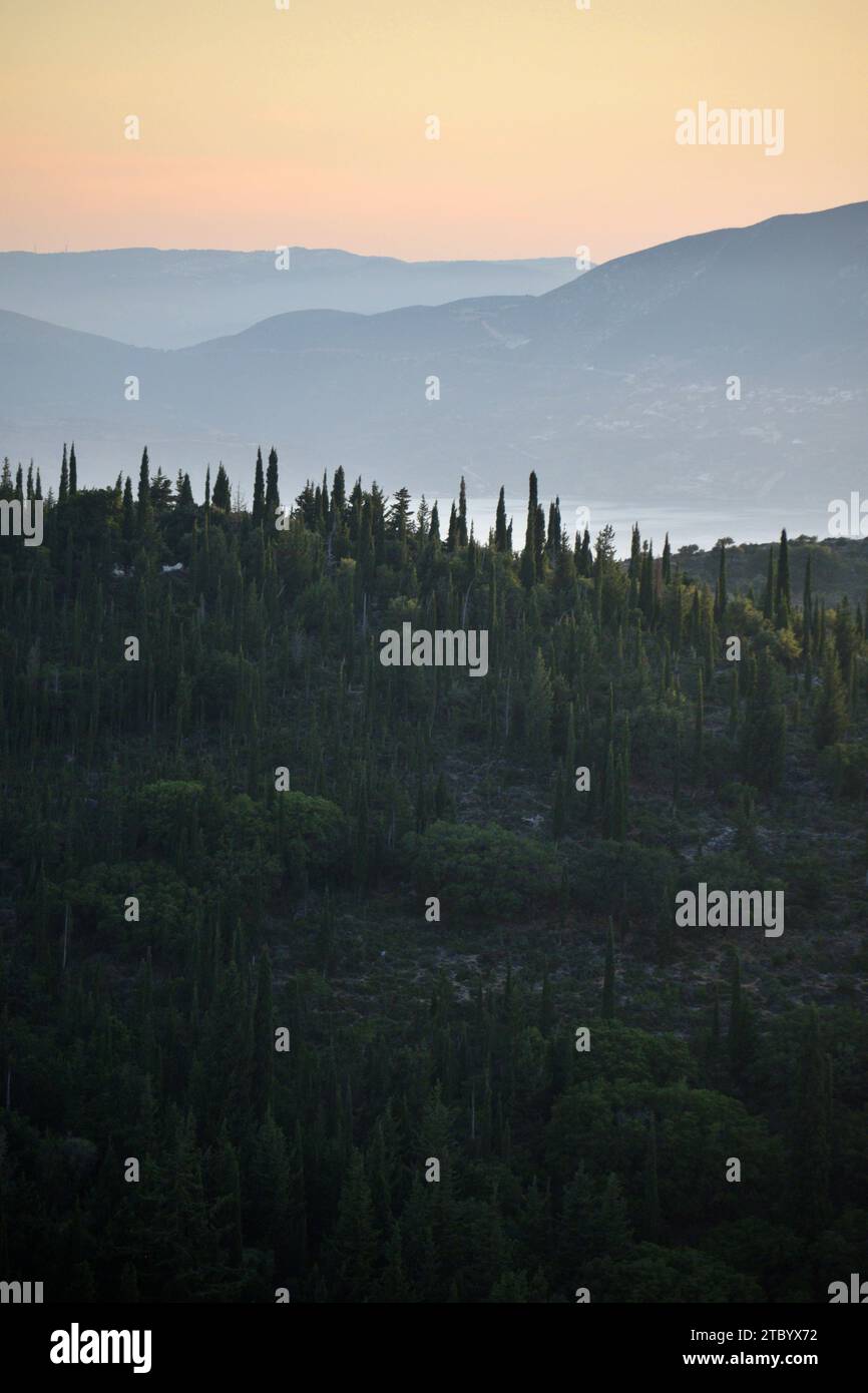 Beautiful skyline landscape in Greek islands Stock Photo - Alamy