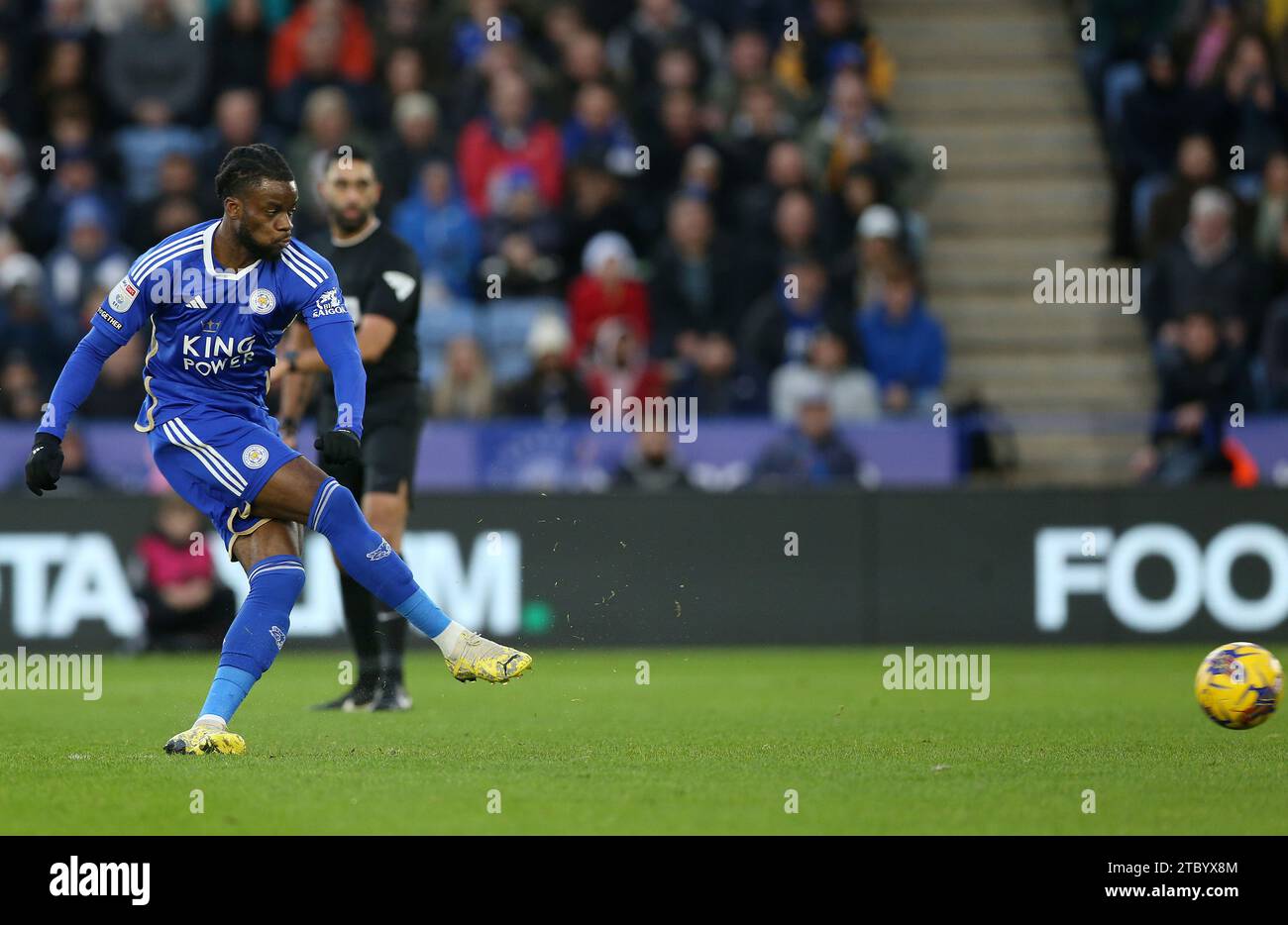 Leicester City's Stephy Mavididi scores their side's first goal of the ...