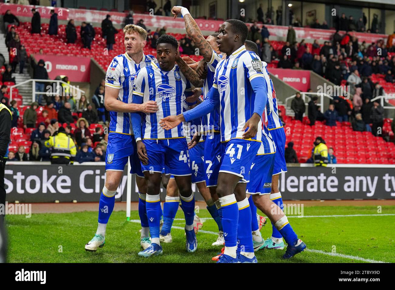 Stoke On Trent, UK. 09th Dec, 2023. Sheffield Wednesday forward Anthony ...