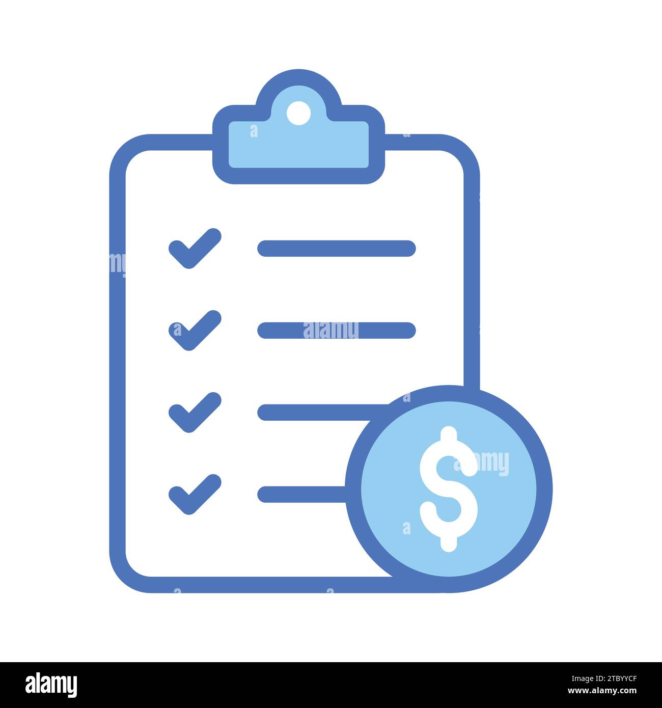 Financial checklist vector design in trendy style, editable icon Stock ...