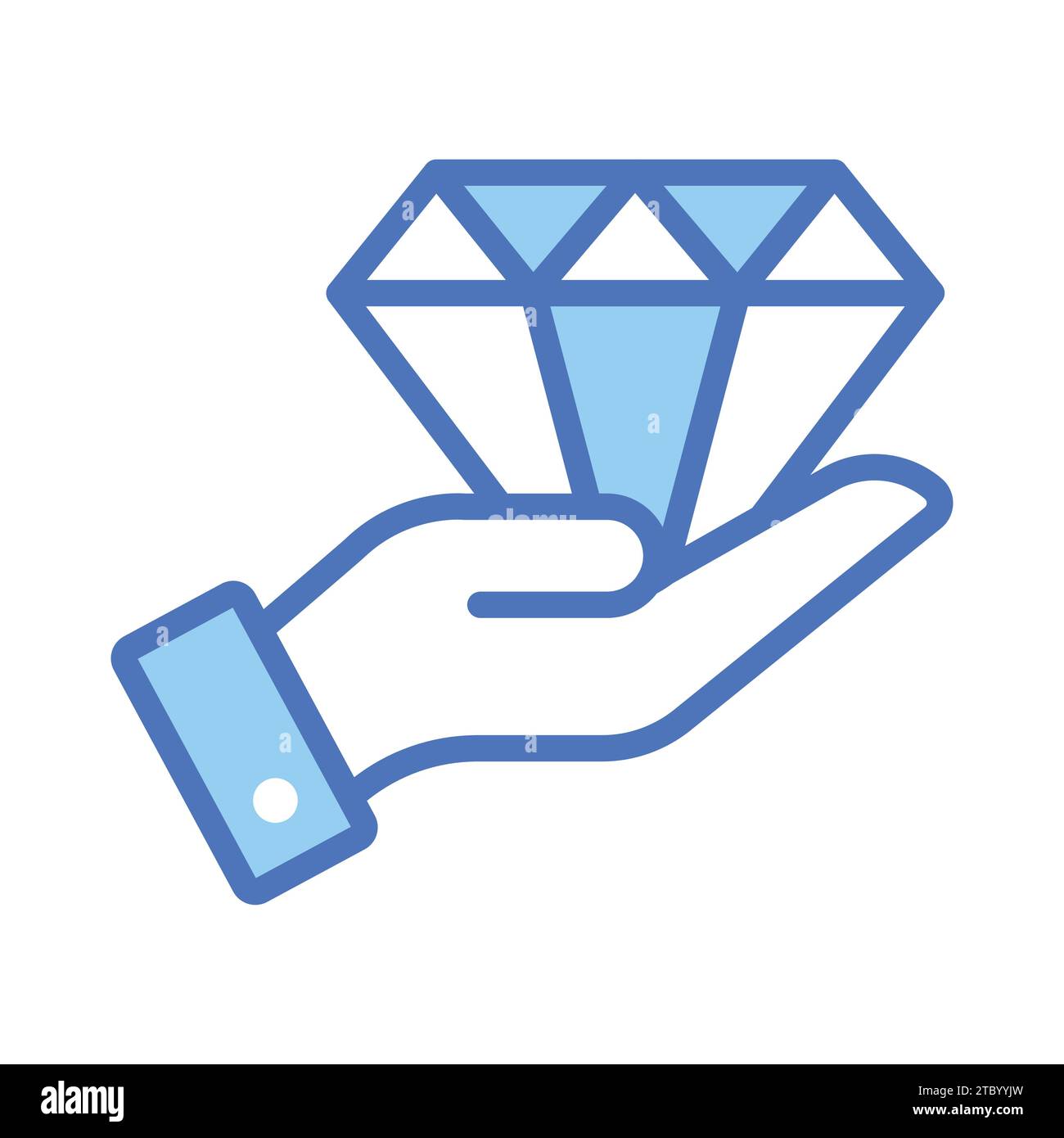 Hand holding gemstone Stock Vector Images - Alamy