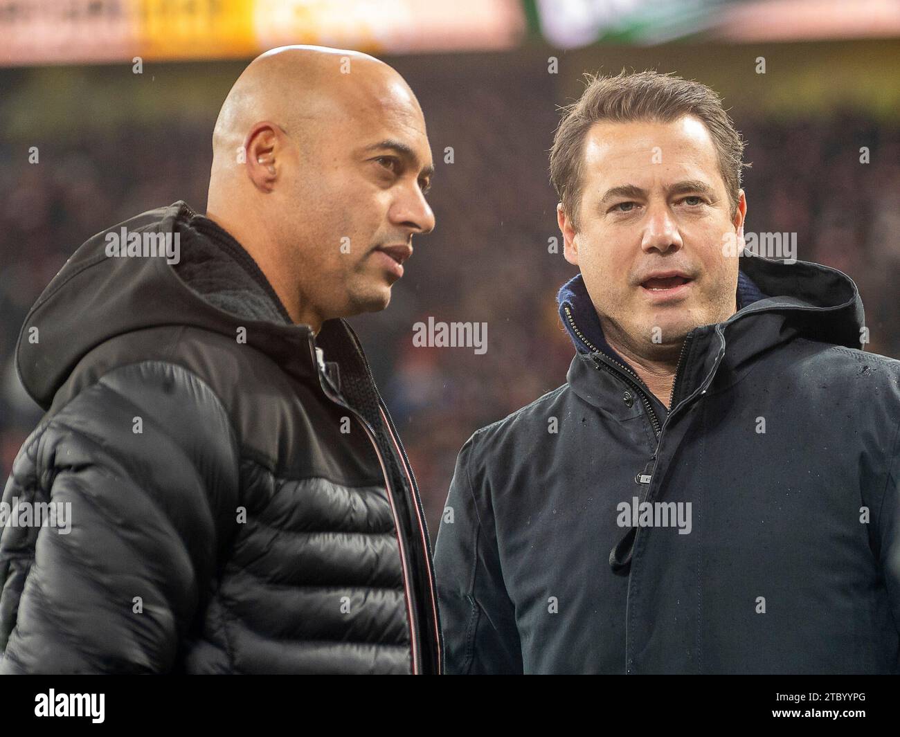 Dede und Lars Ricken im Gespraech. Borussia Dortmund vs. RB Leipzig ...