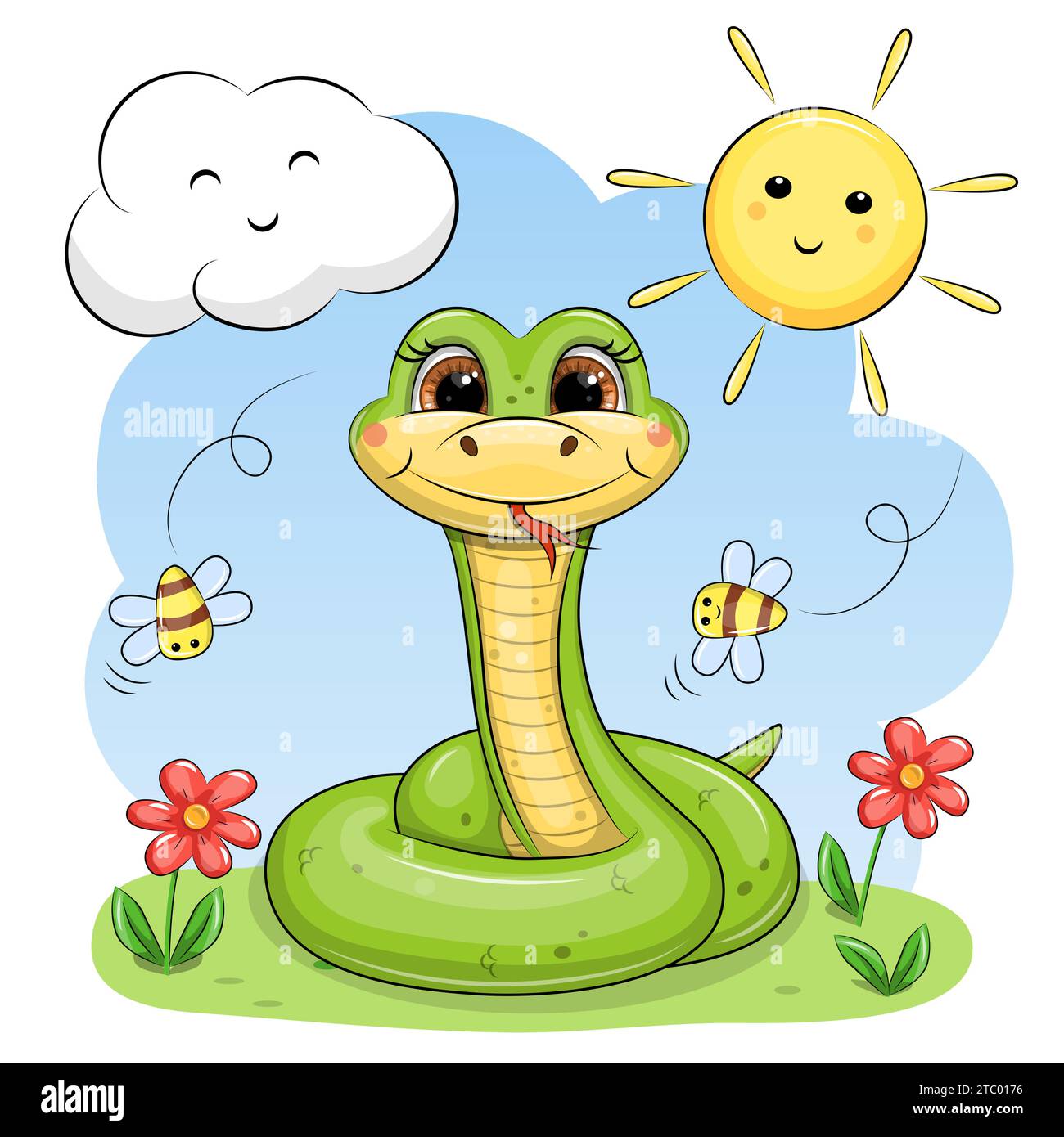 Piton Stock Vector Images - Alamy