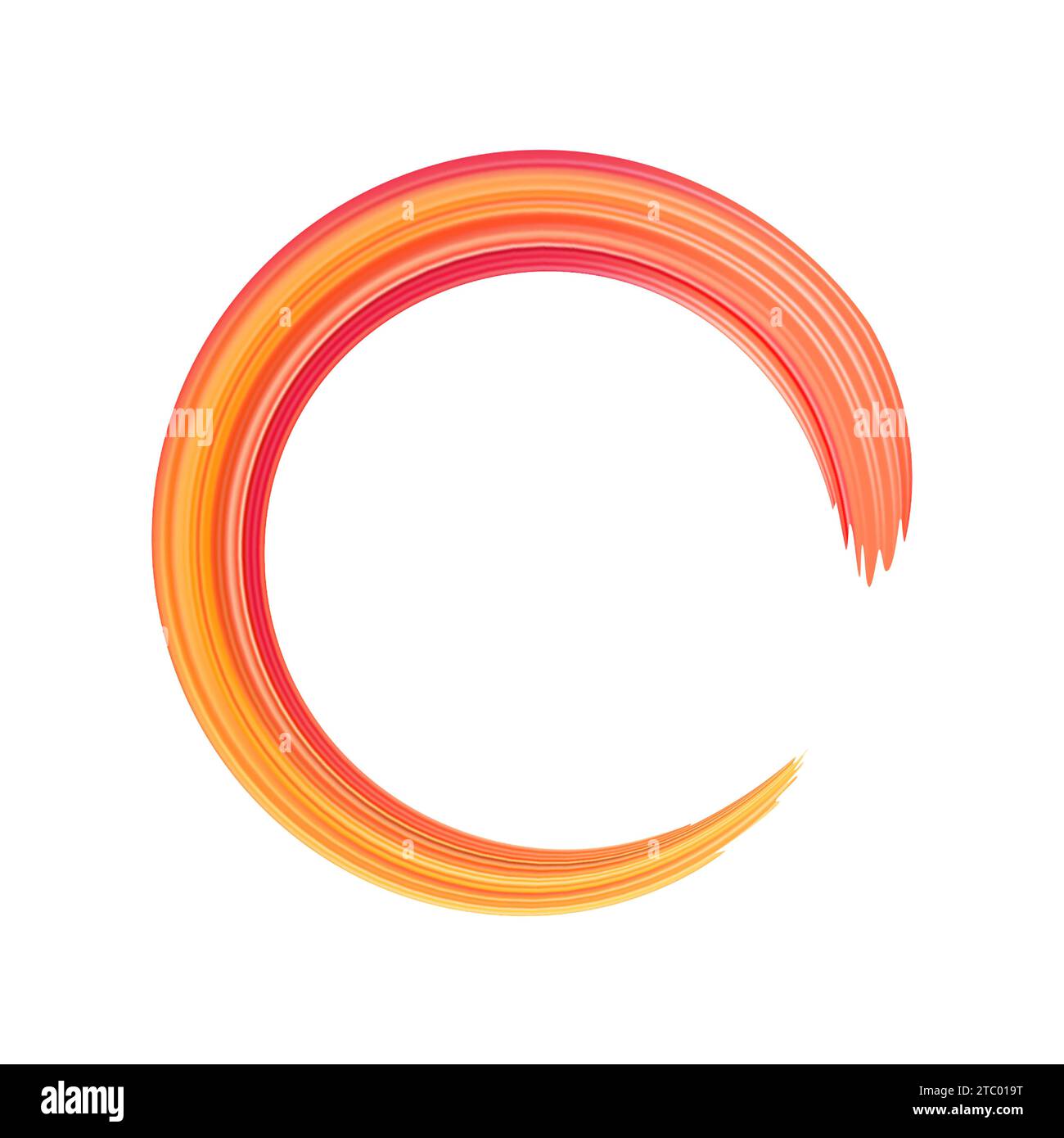 3d Brushstroke gradient texture brush Stock Vector Image & Art - Alamy