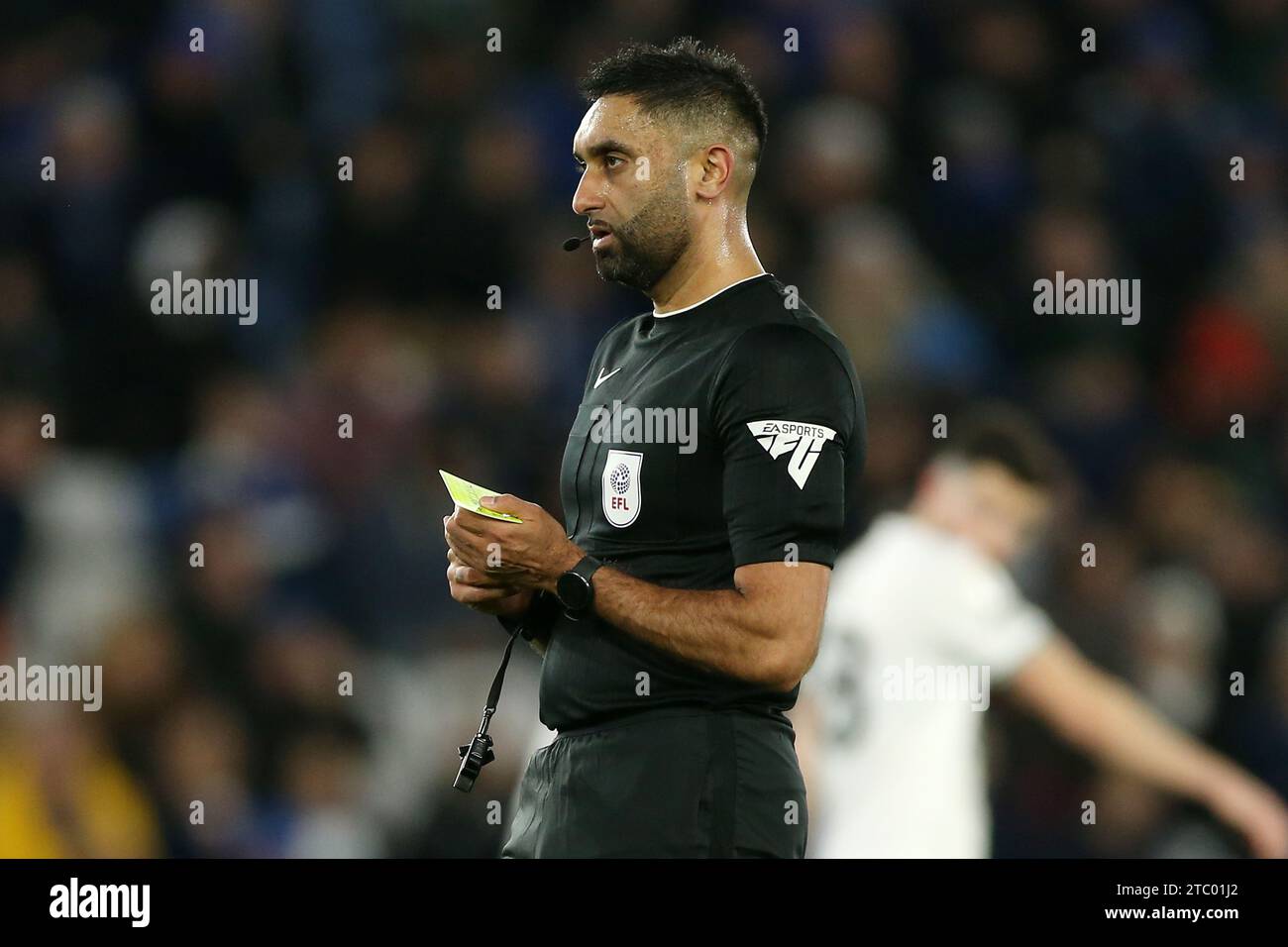 Referee Sunny Singh Gill during the Sky Bet Championship match at the ...