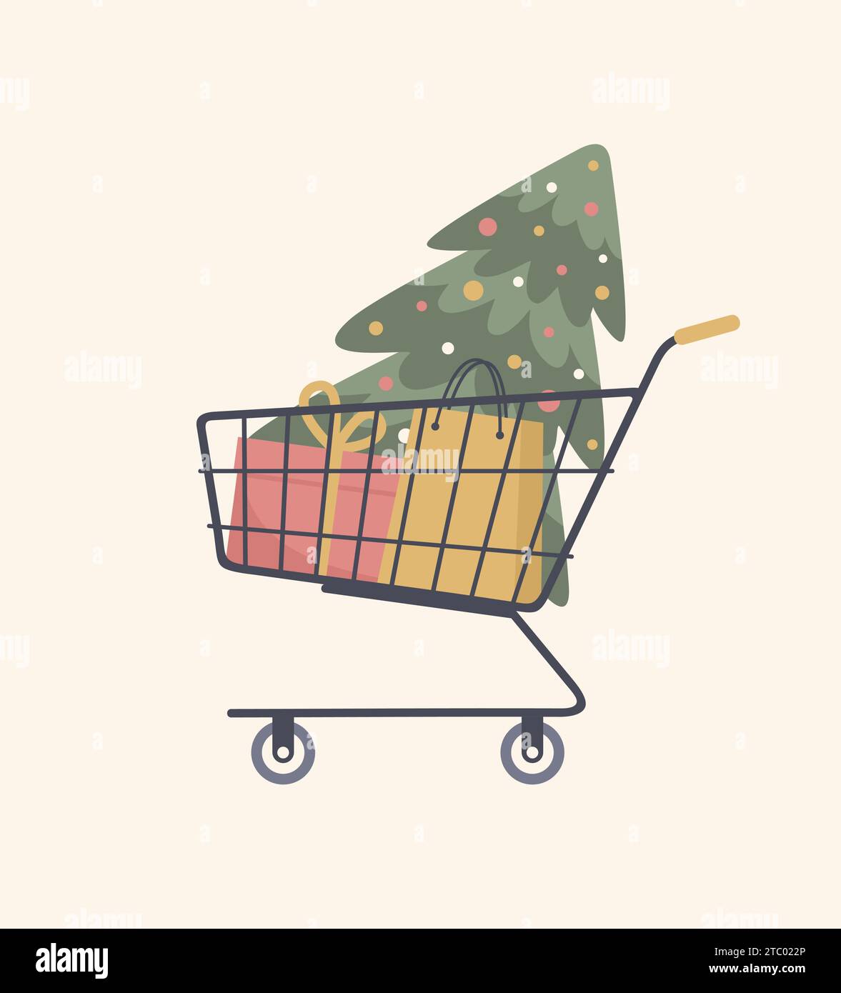 Box object pastel tree Stock Vector Images - Alamy