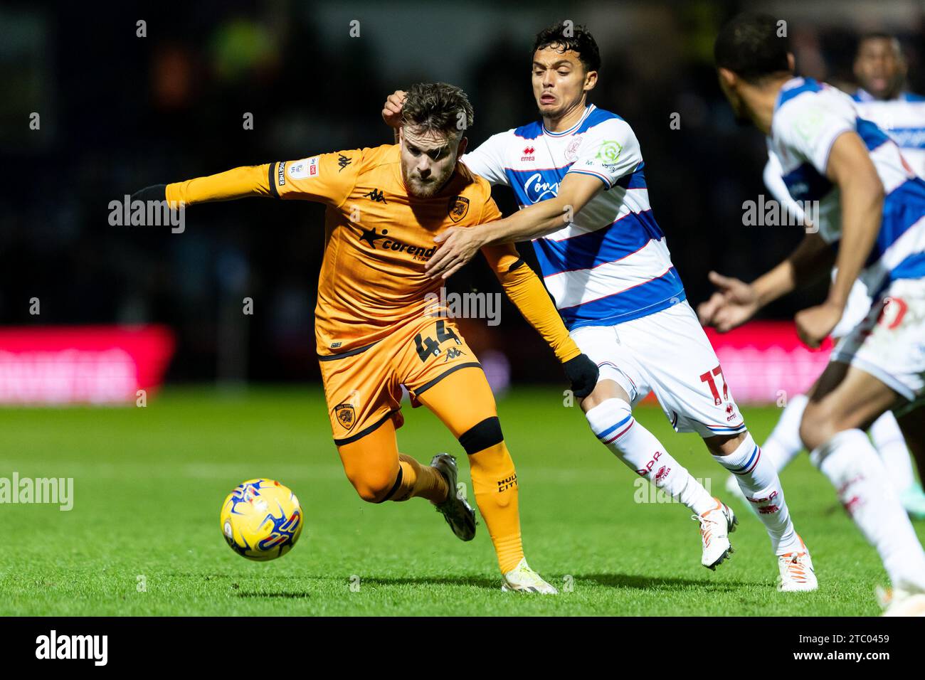 London, UK. 08th Sep, 2023. Aaron Connolly #44 of Hull City is ...