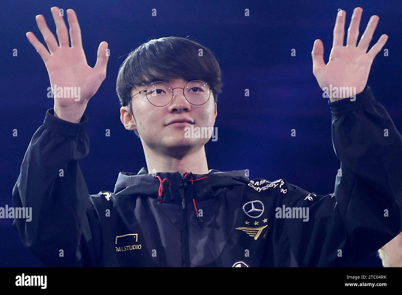 Berlin, Germany. 09th Dec, 2023. Lee "Faker" Sang-Hyeok of the T1 team ...