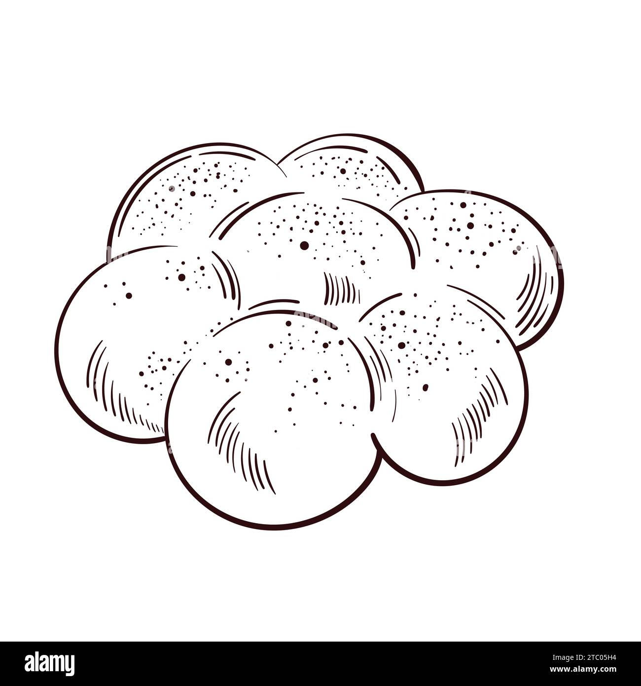 Loaf white bread in Stock Vector Images - Alamy