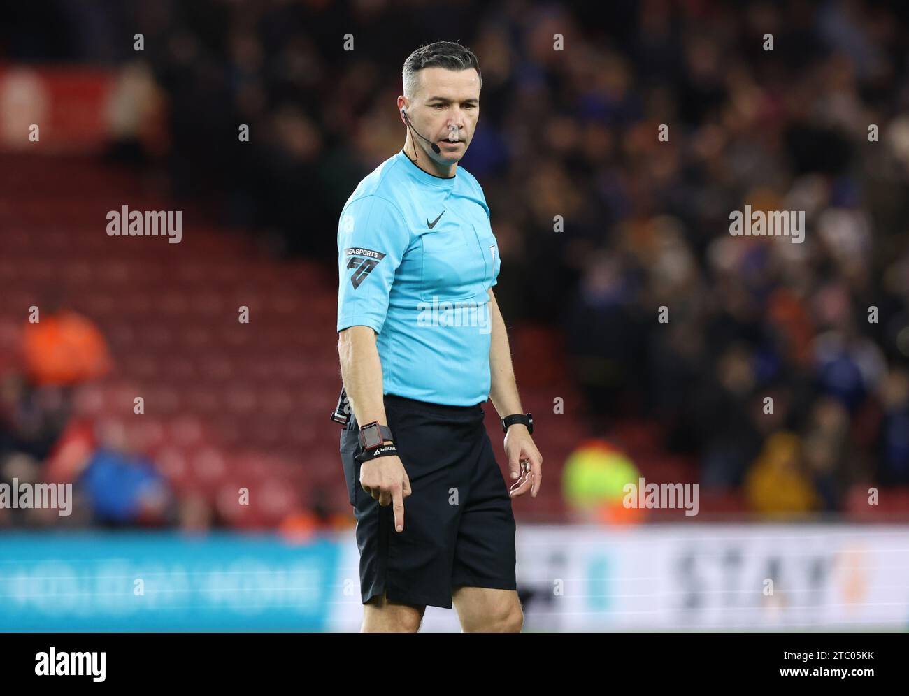 Referee Dean Whitestone during the Sky Bet Championship match ...