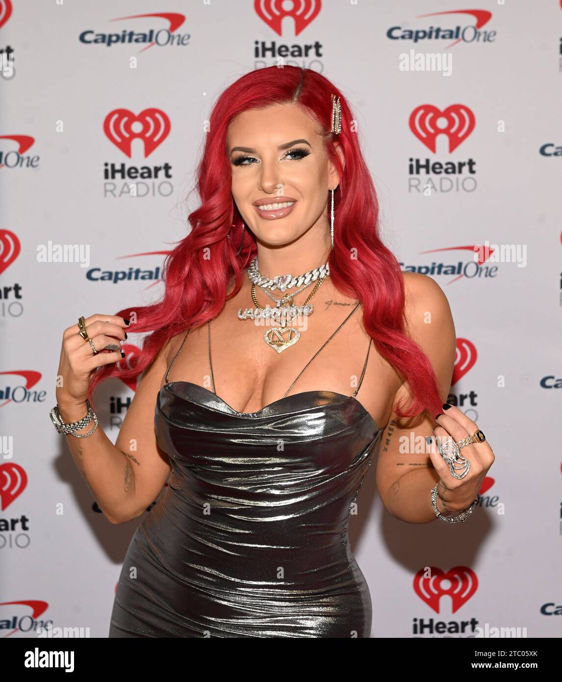 New York, USA. 09th Dec, 2023. Justina Valentine attends iHeartRadio z100's Jingle Ball 2023 at ...