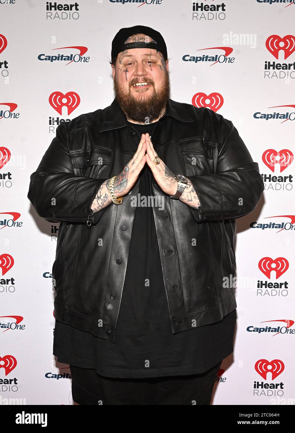 New York, USA. 09th Dec, 2023. Jelly Roll attends iHeartRadio z100's Jingle Ball 2023 at Madison ...