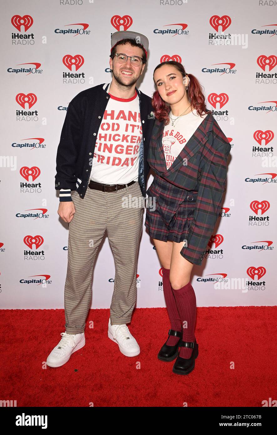 New York, USA. 09th Dec, 2023. Clyde Lawrence, Gracie Lawrence attends iHeartRadio z100's Jingle ...