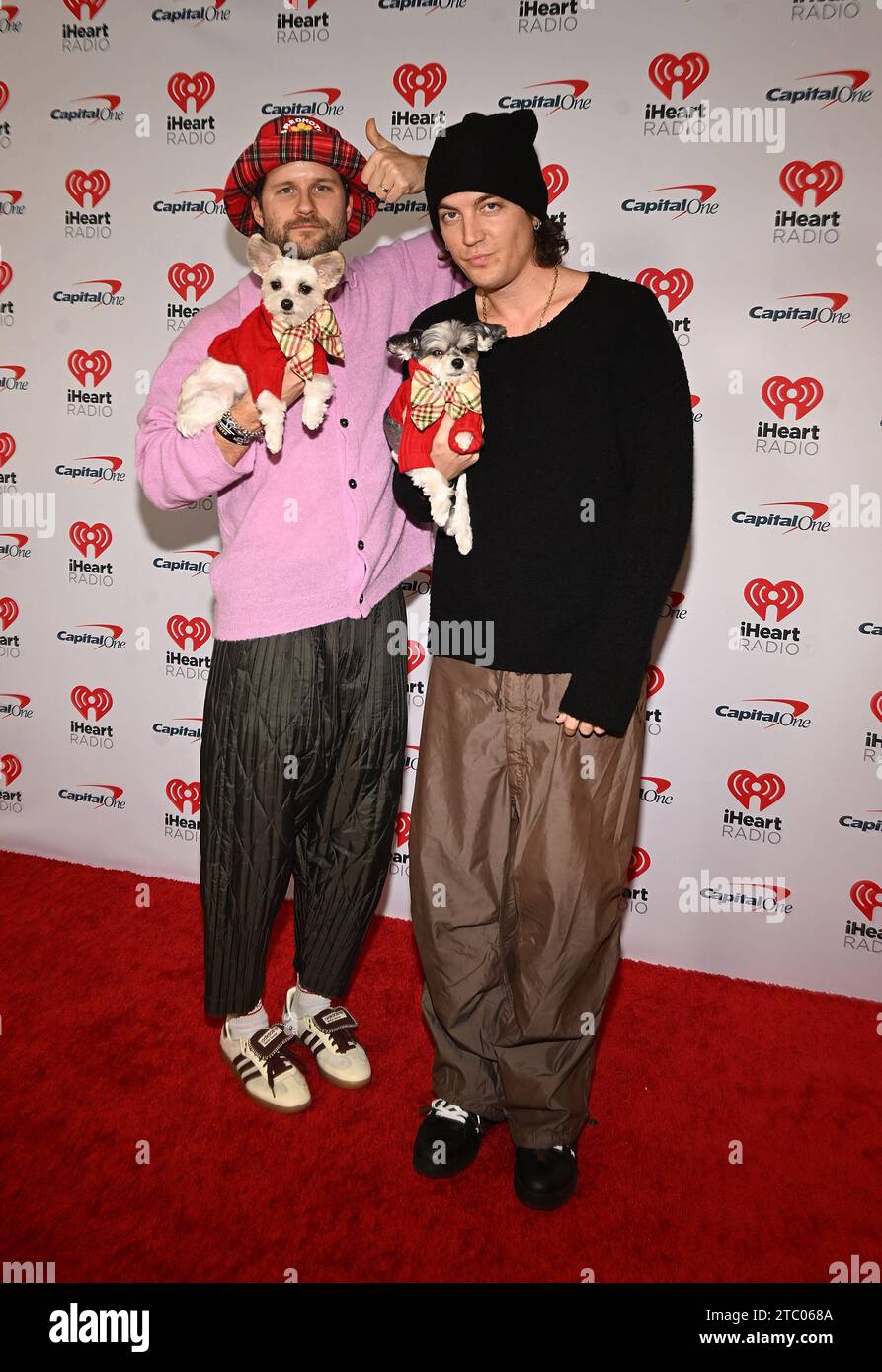 New York, USA. 09th Dec, 2023. Jake Goss and Paul Klein of LANY attend ...