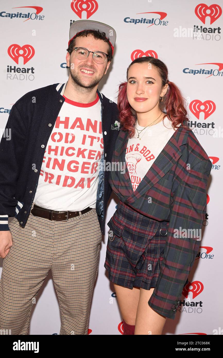 New York, USA. 09th Dec, 2023. Clyde Lawrence, Gracie Lawrence attends iHeartRadio z100's Jingle ...