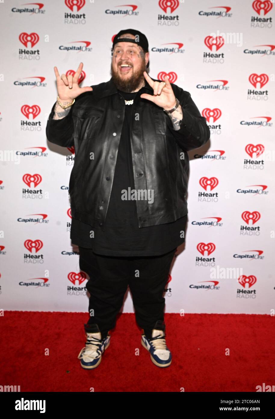 New York, USA. 09th Dec, 2023. Jelly Roll attends iHeartRadio z100's Jingle Ball 2023 at Madison ...