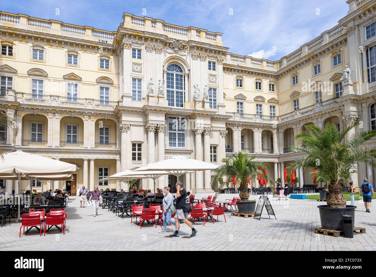 Berlin, Germany - July 24, 2023: Royal imperial palace Humboldt Forum ...