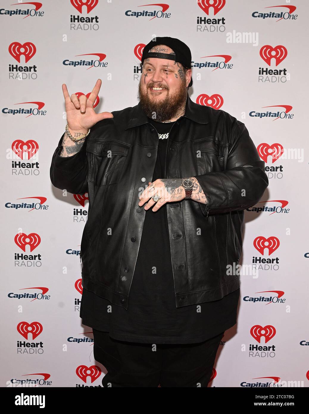 Jelly Roll attends iHeartRadio z100's Jingle Ball 2023 at Madison Square Garden on December 08 ...