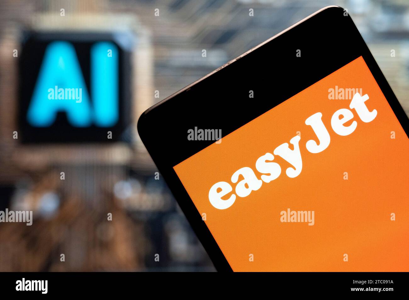 In this photo illustration, the British multinational low-cost airline ...