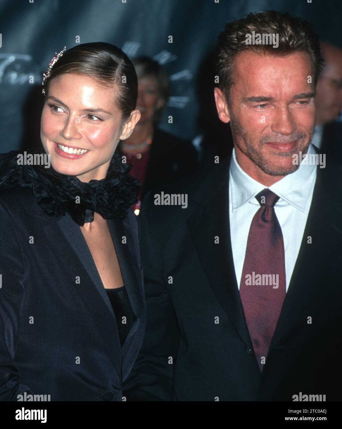 2000 Heidi Klum Arnold Schwarzenegger Photo by John Barrett/PHOTOlink ...