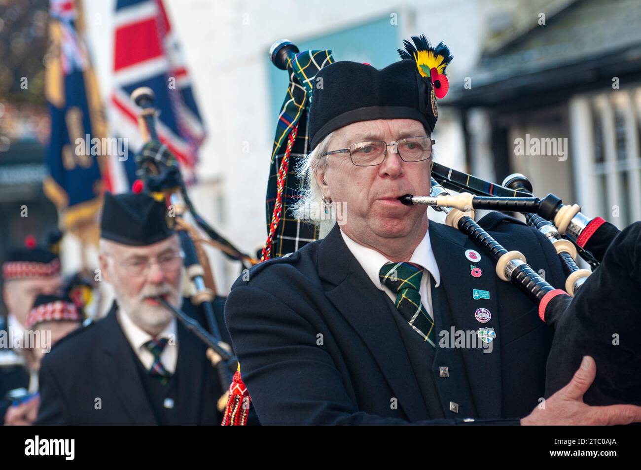 The Royal British Legion launches the Poppy Appeal in Truro, Cornwall ...