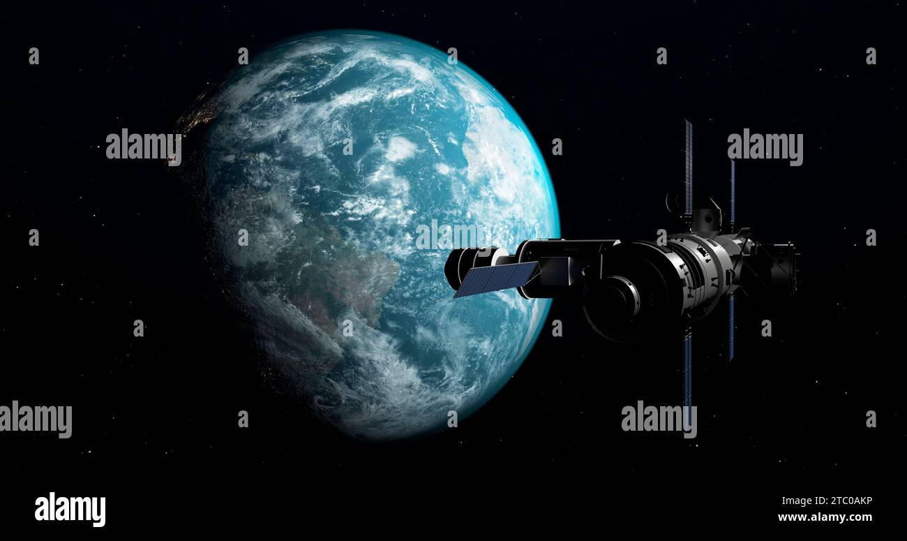 Space station space shuttle 3d hi-res stock photography and images - Alamy