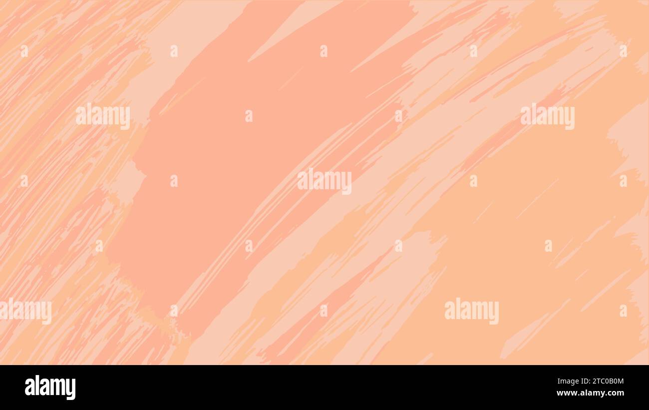 Abstract background with color of year 2024 Peach Fuzz. Brush strokes ...