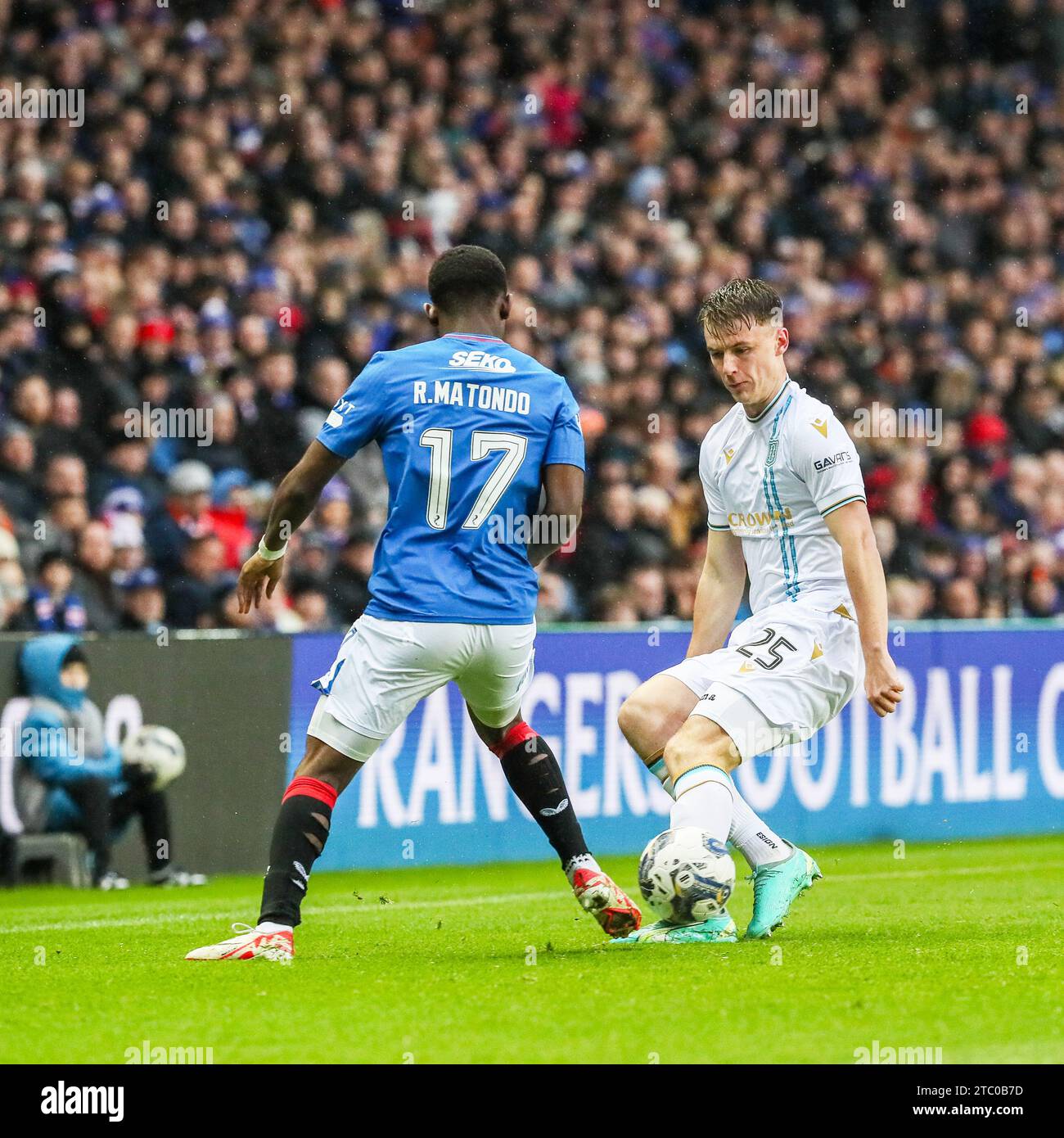 Glasgow, UK. 09 Dec 23. Glasgow, UK. Rangers play Dundee at Ibrox ...