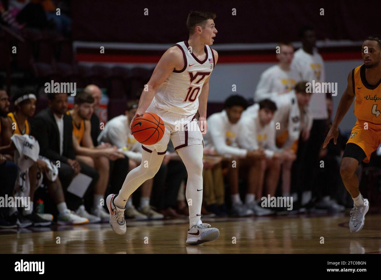 December 9, 2023: Virginia Tech Hokies guard Brandon Rechsteiner (10 ...
