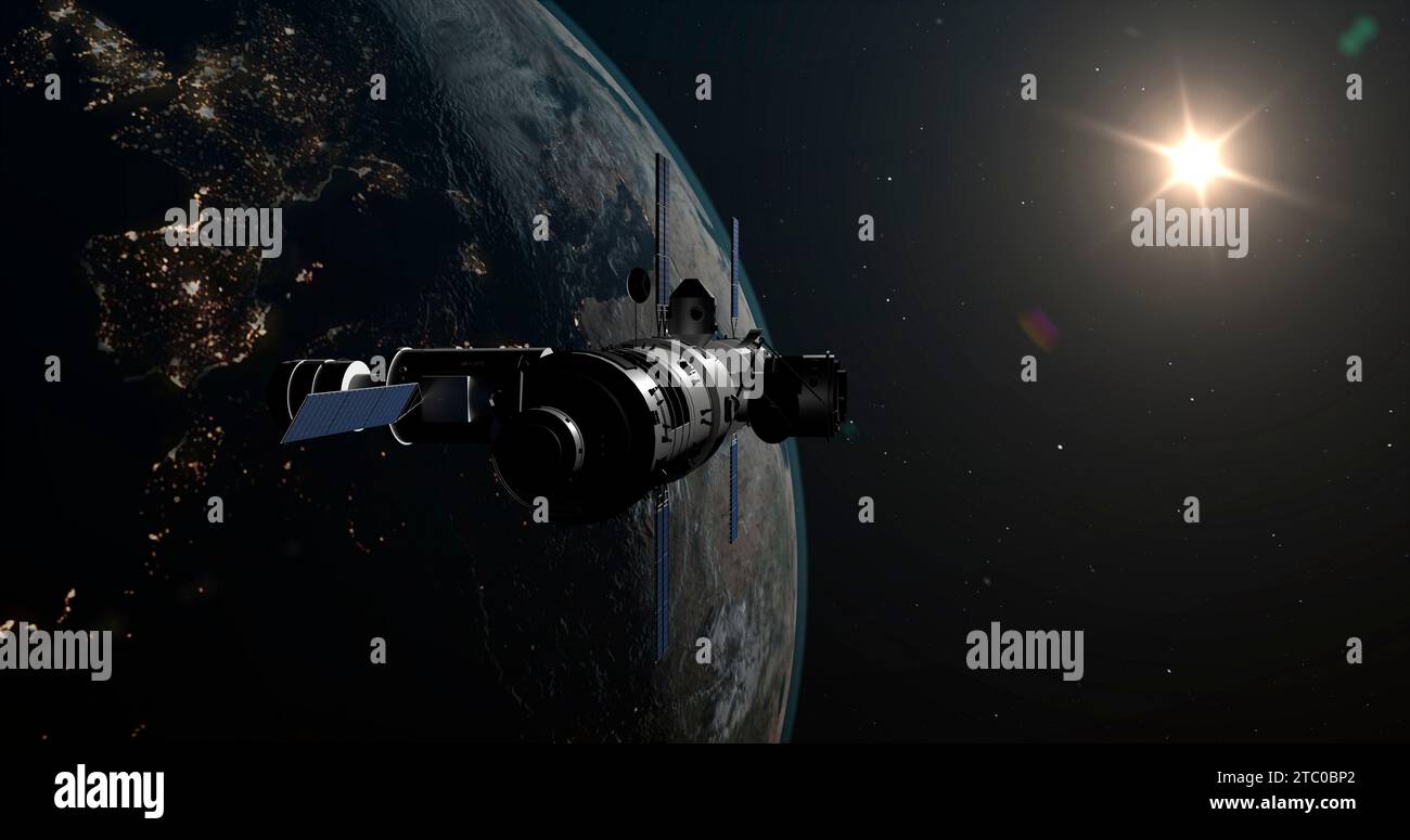 Space station in earth hi-res stock photography and images - Alamy