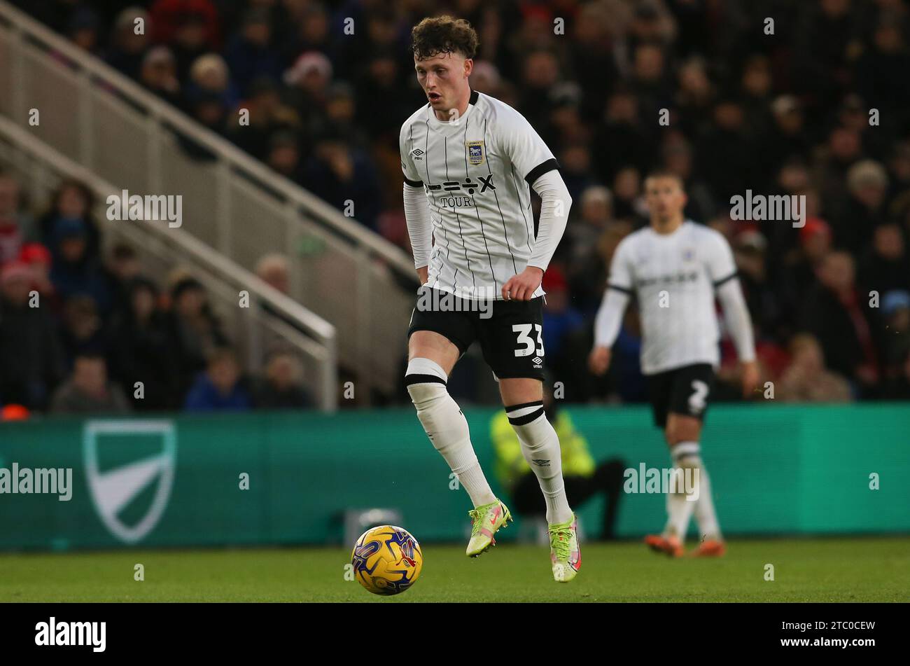 Middlesbrough, UK. 9th Dec 2023. Ipswich Town's Nathan Broadhead during ...
