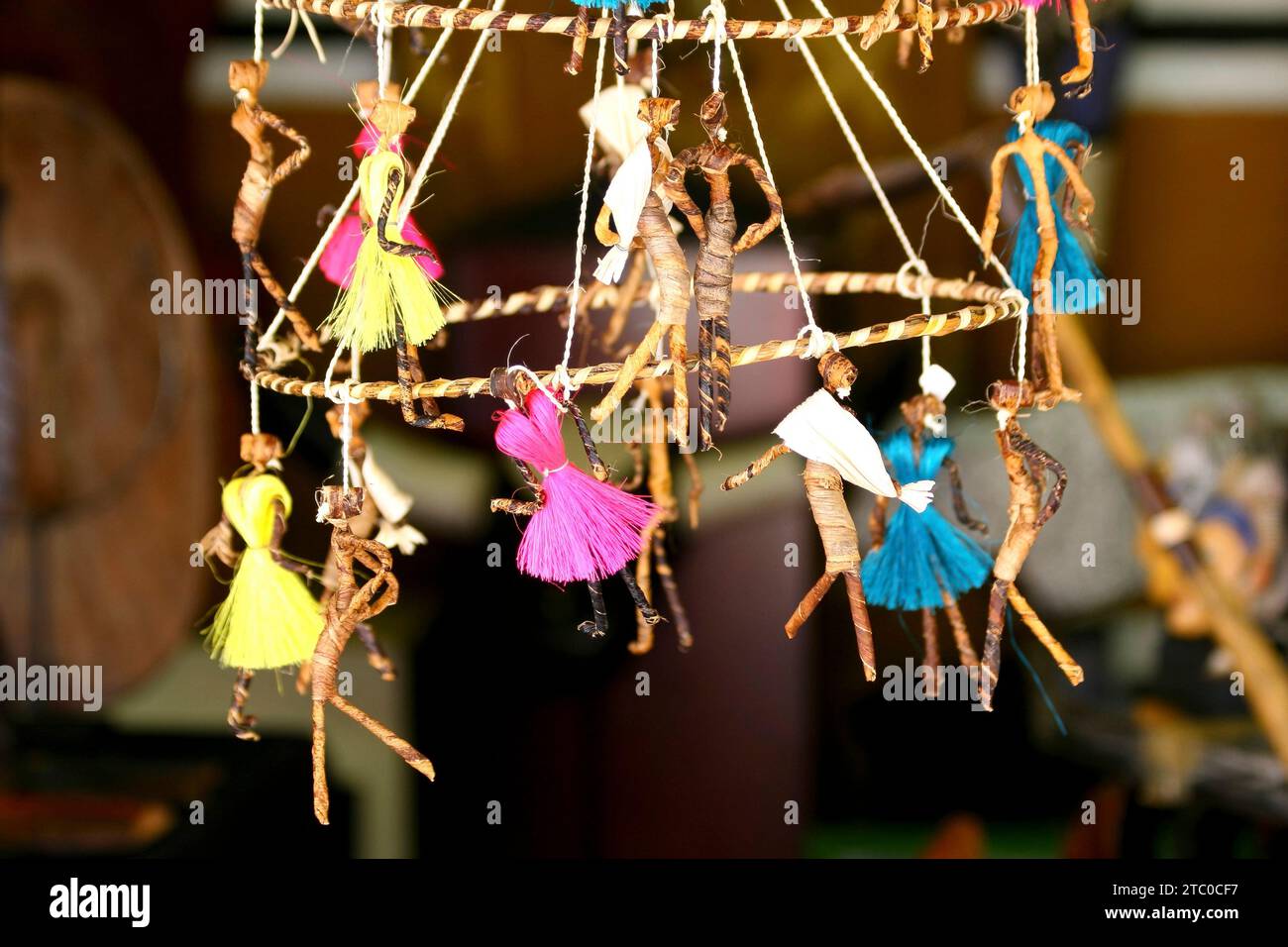 African hand made multicolor toy in South Africa Stock Photo - Alamy