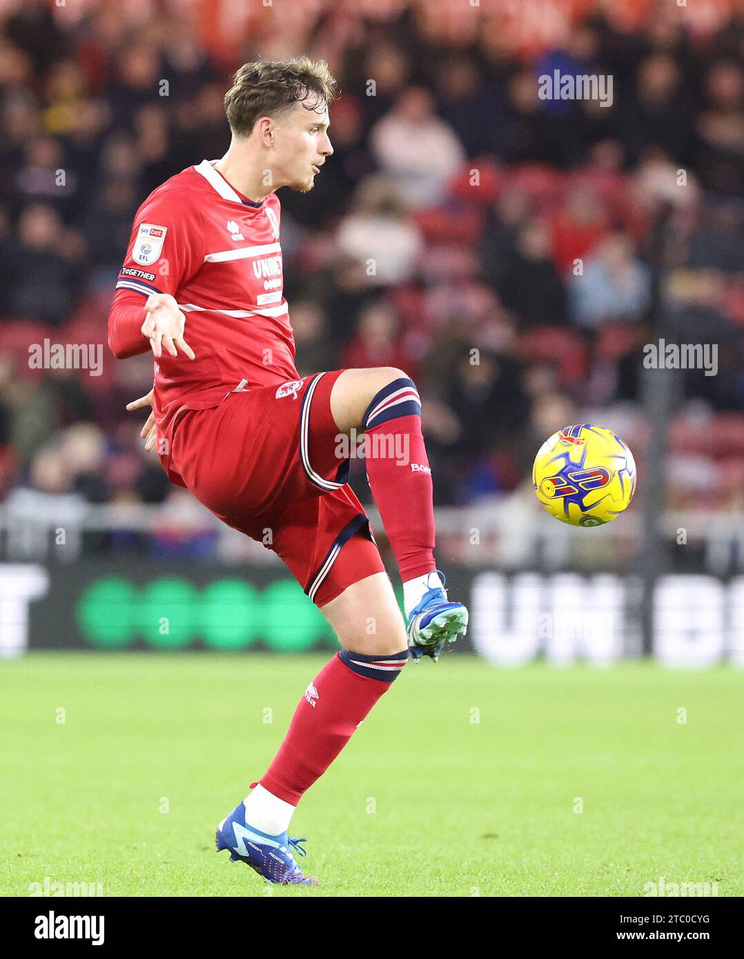 Rav van den Berg of Middlesbrough during the Sky Bet Championship match ...