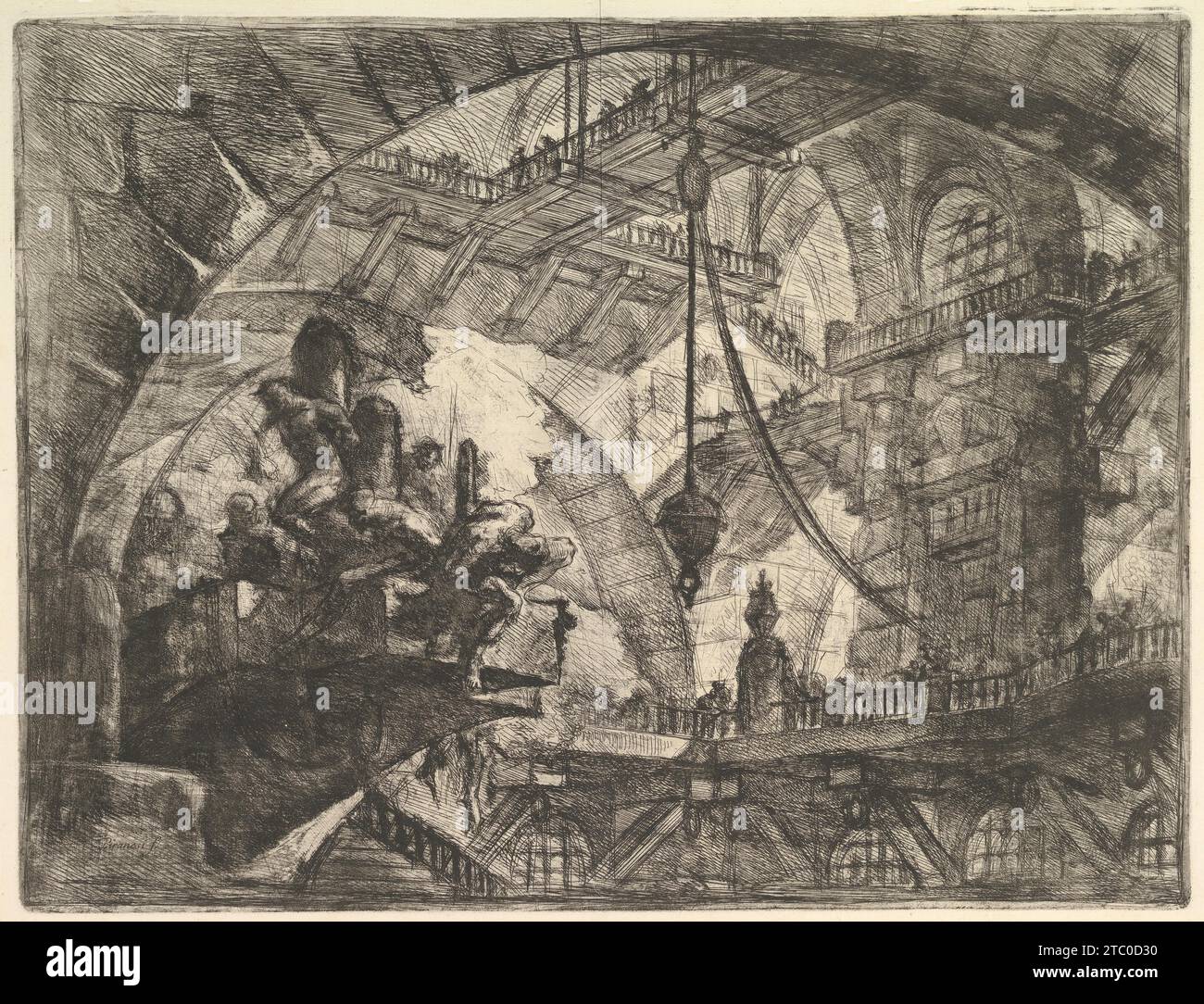 Prisoners on a Projecting Platform, from "Carceri d'invenzione ...