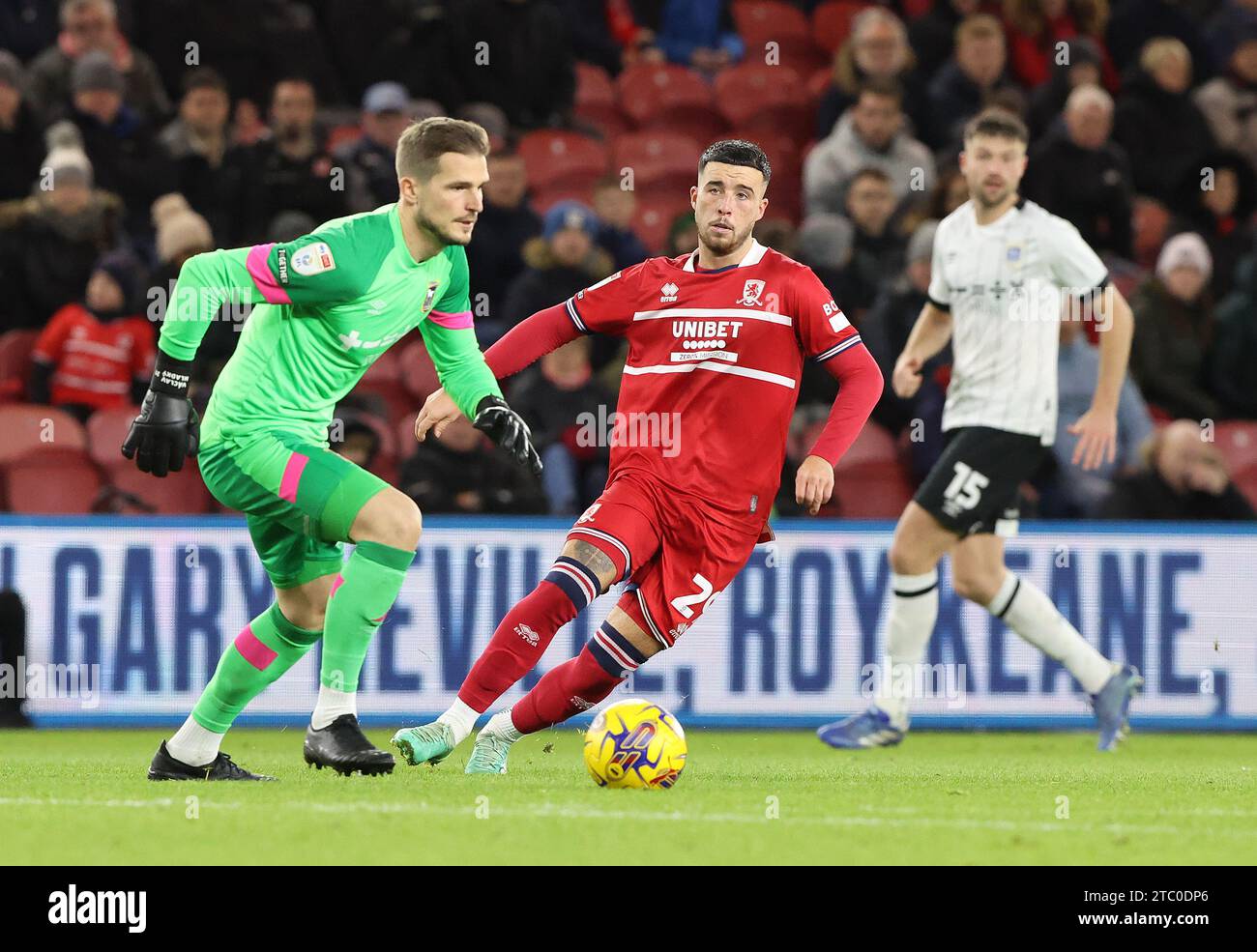 Middlesbrough, UK. 09th Dec, 2023. Sam Greenwood of Middlesbrough in ...