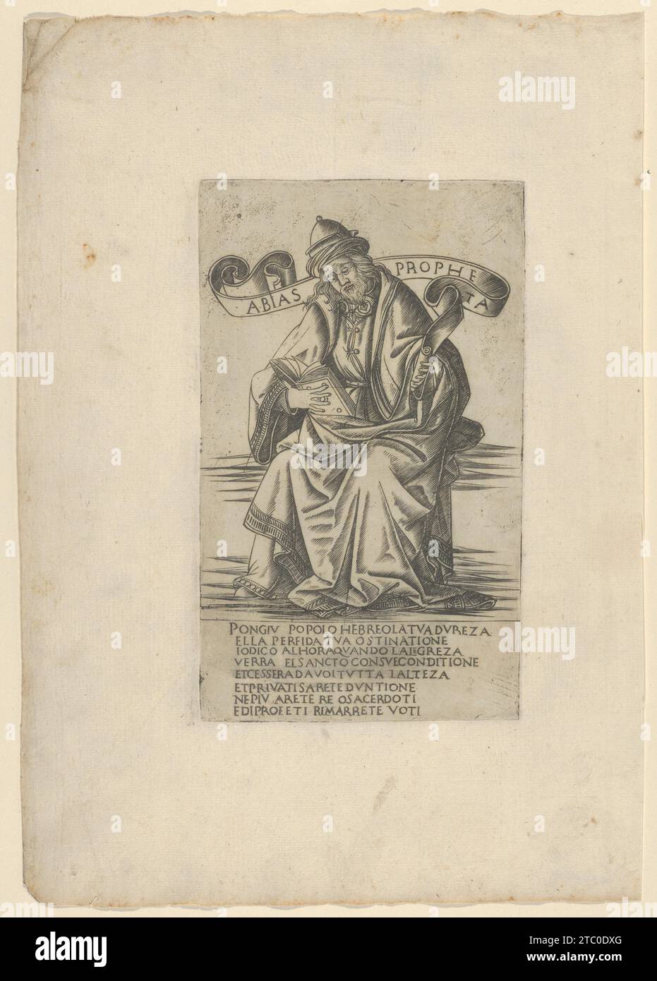 The Prophet Obadiah, from Prophets and Sibyls 1929 by Francesco ...