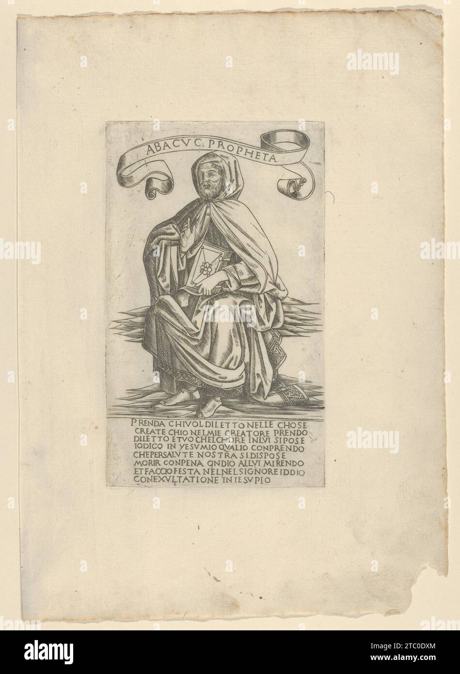 The Prophet Habakkuk, from Prophets and Sibyls 1929 by Francesco ...