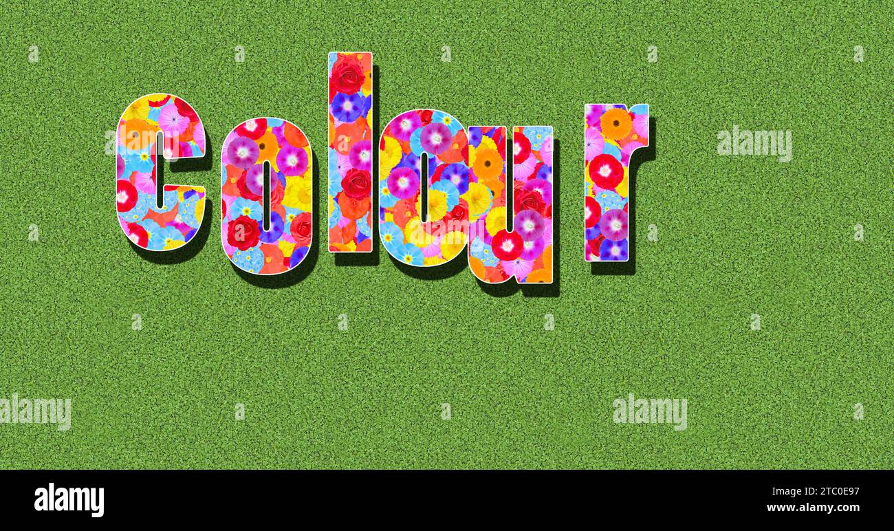 Word colour hi-res stock photography and images - Alamy