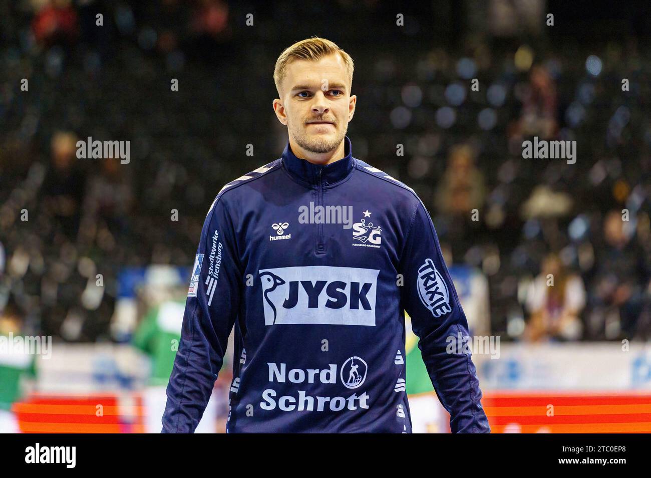 Flensburg, Deutschland. 08th Dec, 2023. Johan Hansen (SG Flensburg ...