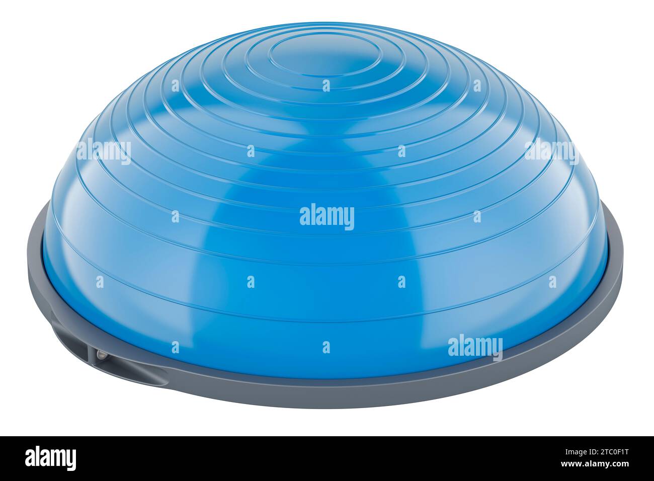 Yoga Ball Balance Hemisphere Fitness for Gym, 3D rendering isolated on ...